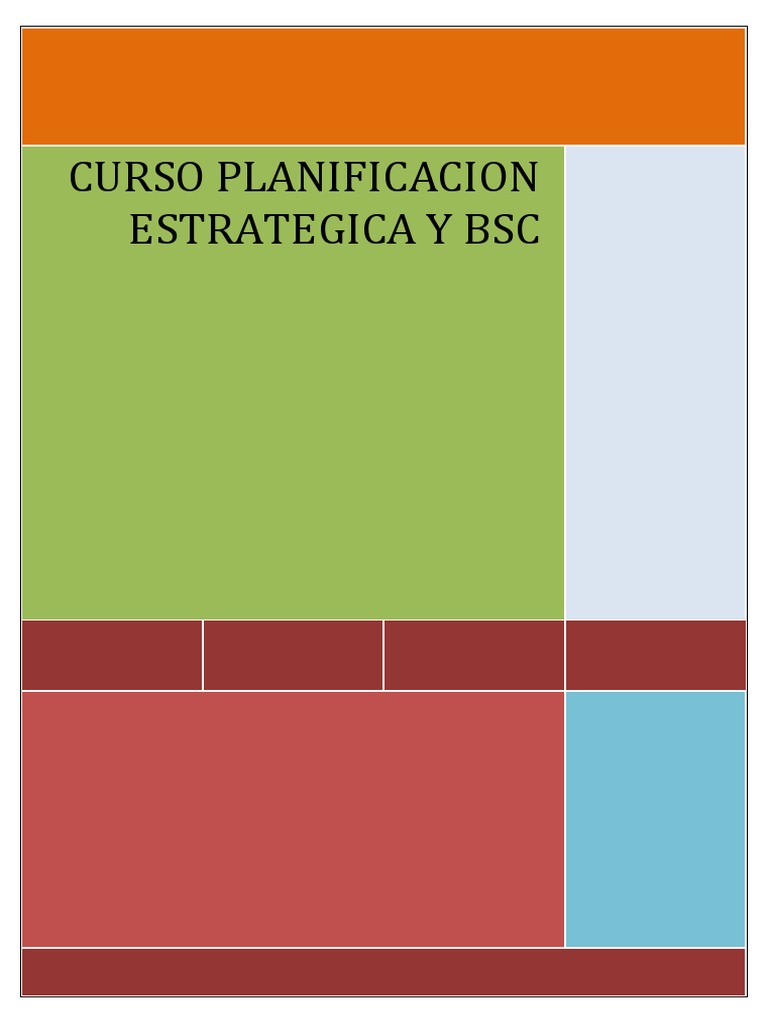 Manual BSC | PDF | Planificación | Aprendizaje Manual BSC | PDF | Planificación | Aprendizaje