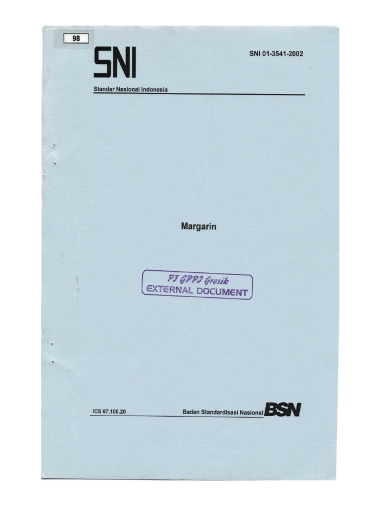 SNI Margarin | PDF