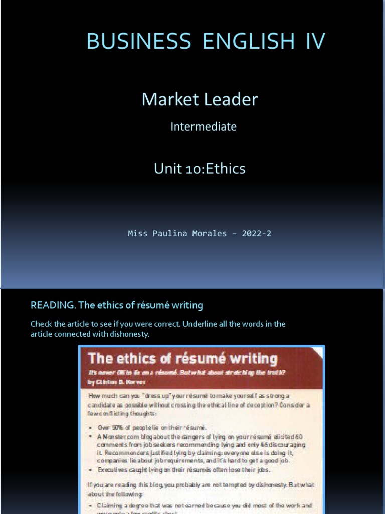 UNIT 10 ETHICS Students 20th October 2022 | PDF