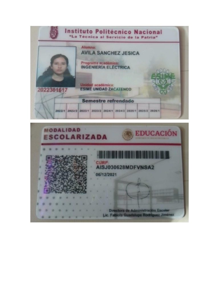 Credencial Escuela | PDF