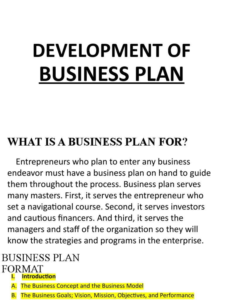 Business Plan Development Guide | PDF | Business Plan | Business Model