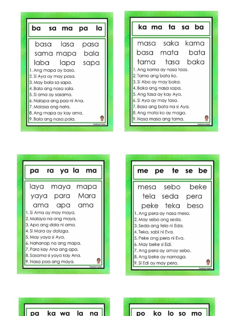 Pagsasanay Sa Pagbasa 2 | PDF