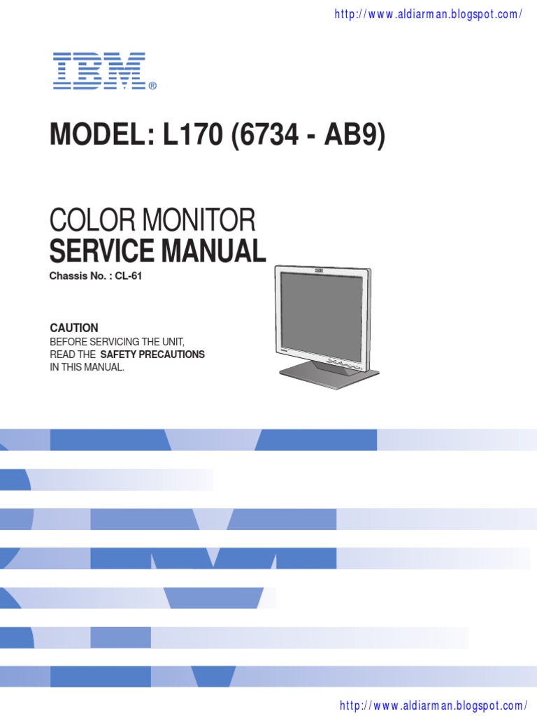 IBM ThinkVision L170 Service Manual | PDF | Printed Circuit Board ...