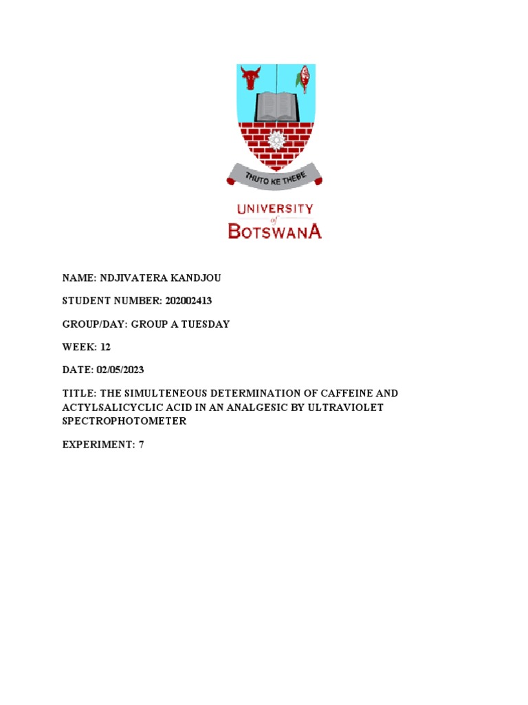 Che 314 Exp 7 Kandjou | PDF