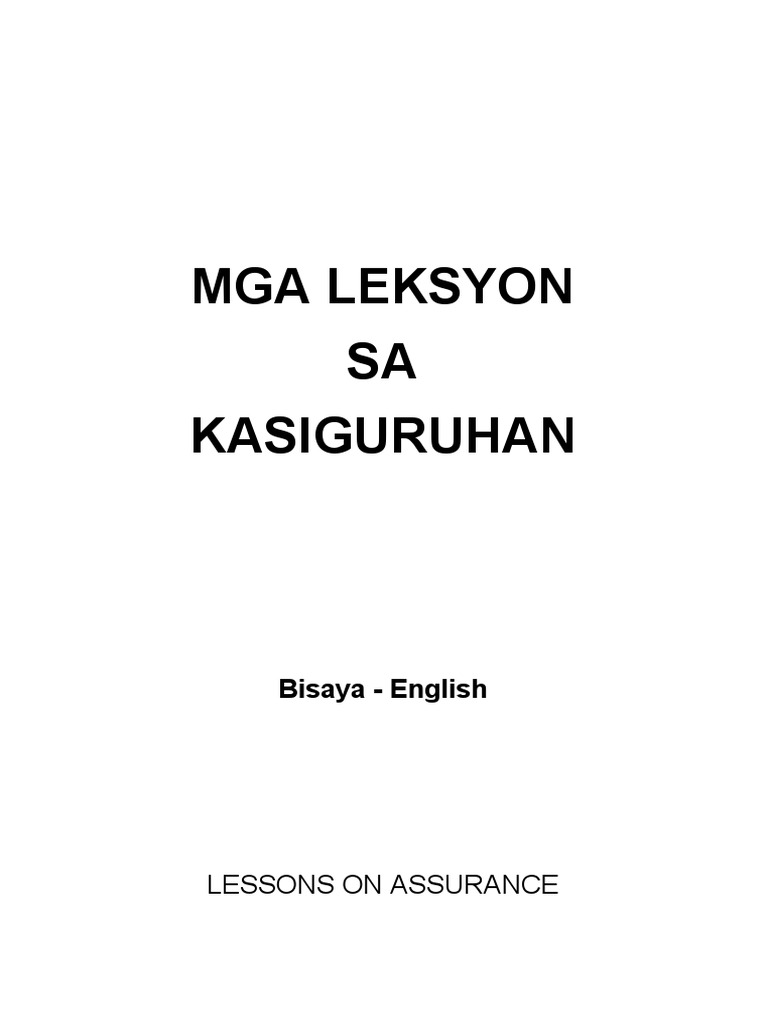 Lesson On Assurance | PDF