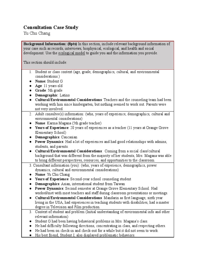 Consultation Case Study | PDF