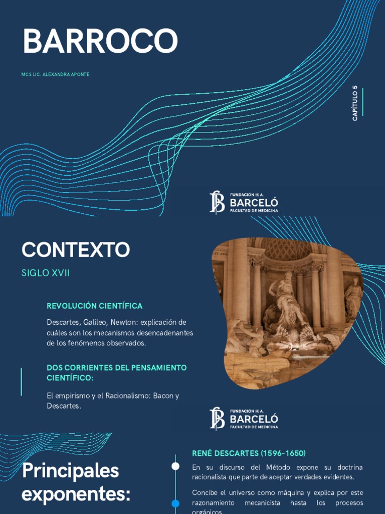 Barroco: Mcs Lic. Alexandra Aponte | PDF | Corazón | René Descartes