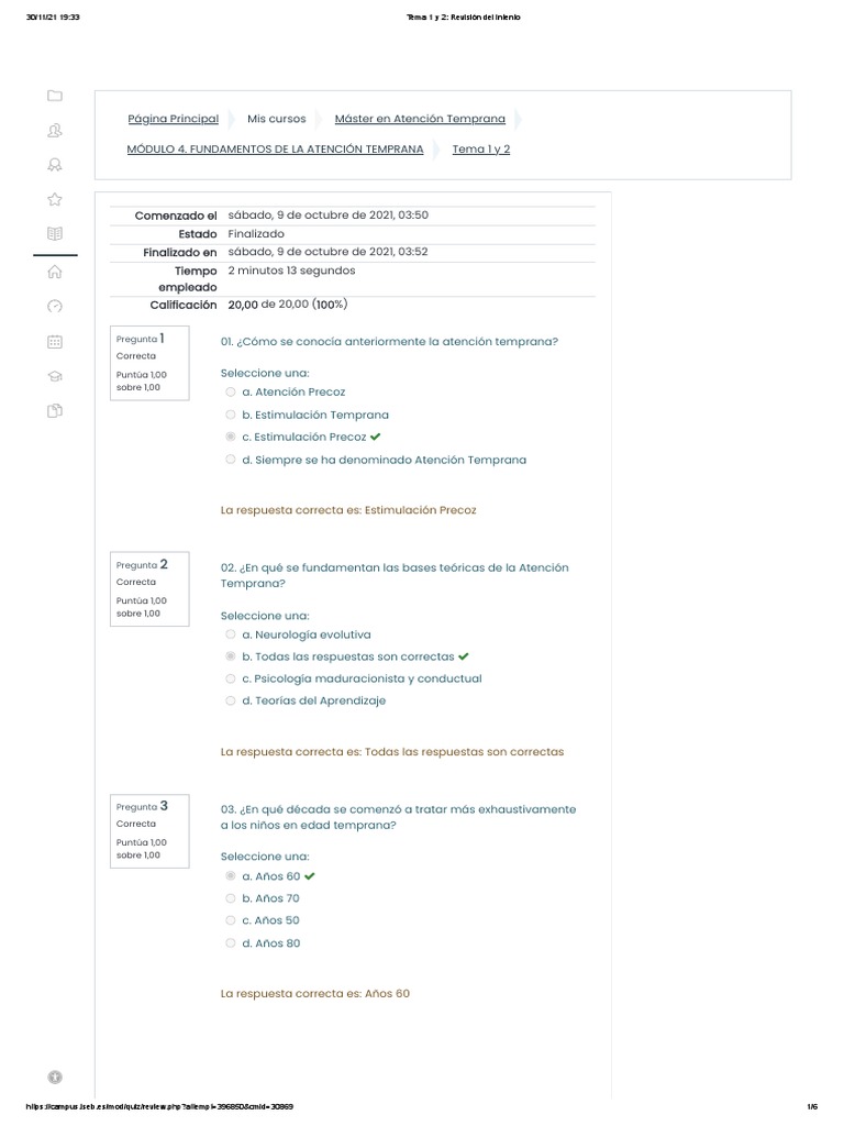 Tema 1 y 2 - Revisión Del Intento | PDF
