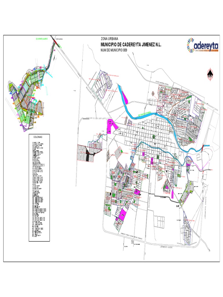 Plano de Cadereyta Zona Urbana | PDF