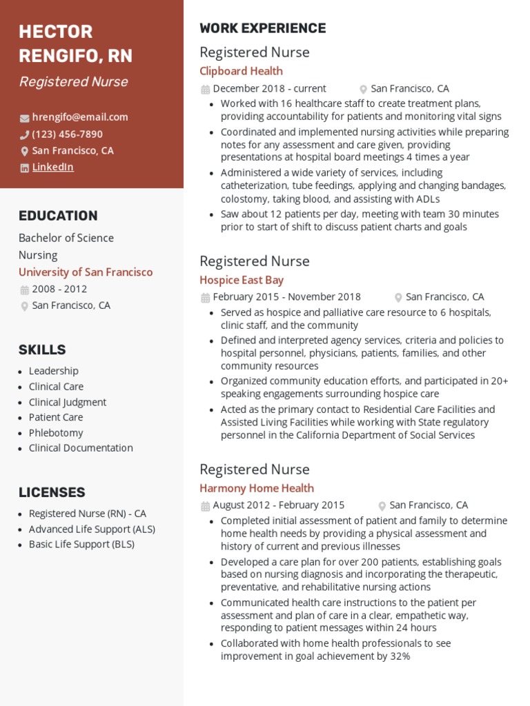 experienced-nurse-resume-example | PDF