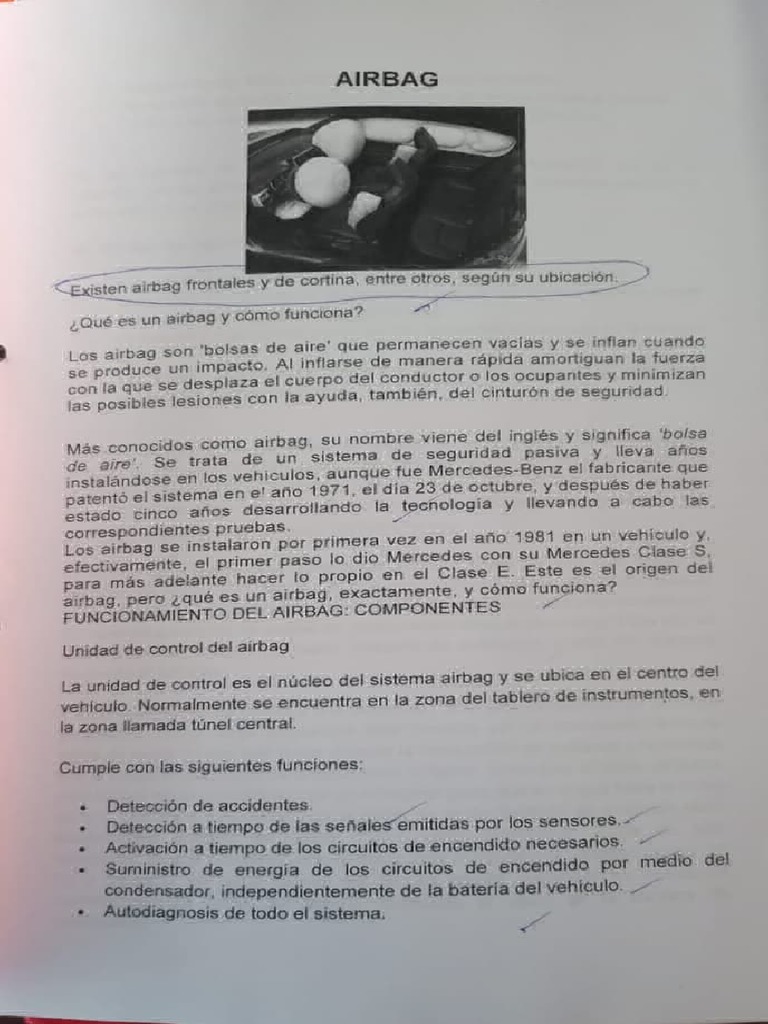 Airbag | PDF | Airbag | Vehículo de motor