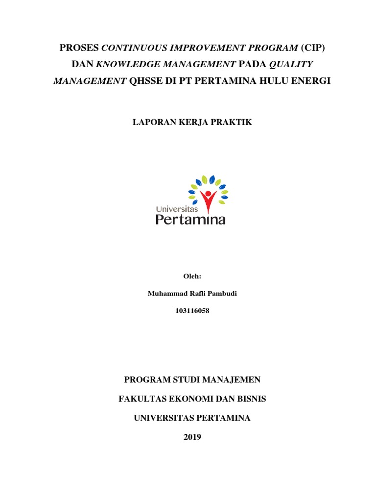 CIP & Knowledge Management di PHE | PDF