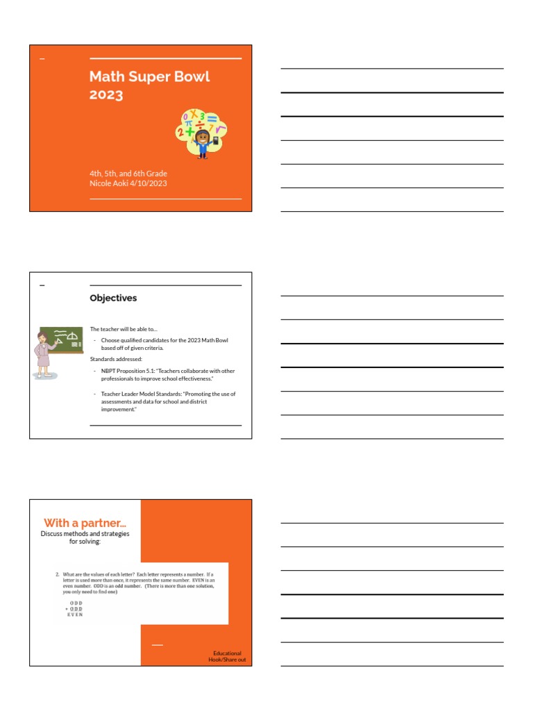 Math Super Bowl 2023 1 | Download Free PDF | Mathematics | Behavior ...