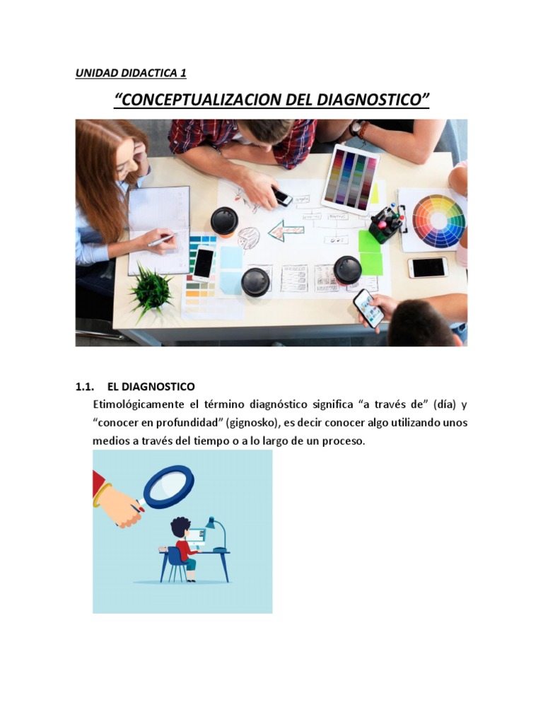 Unidad Didactica 1 Diagnostico........... | PDF