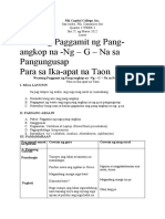 Banghay Aralin Sa Filipino VI Pang-Angkop | PDF