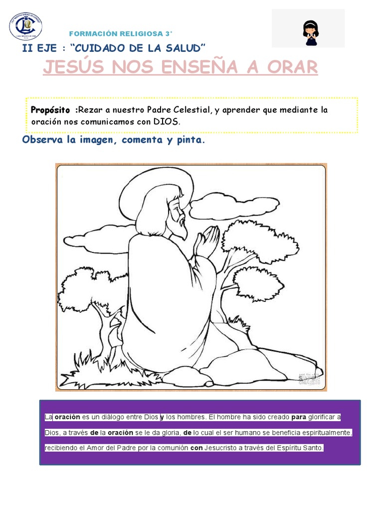 JESÚS NOS ENSEÑA A ORAR - RELIG. Del 26 Al 30 de Abril | PDF