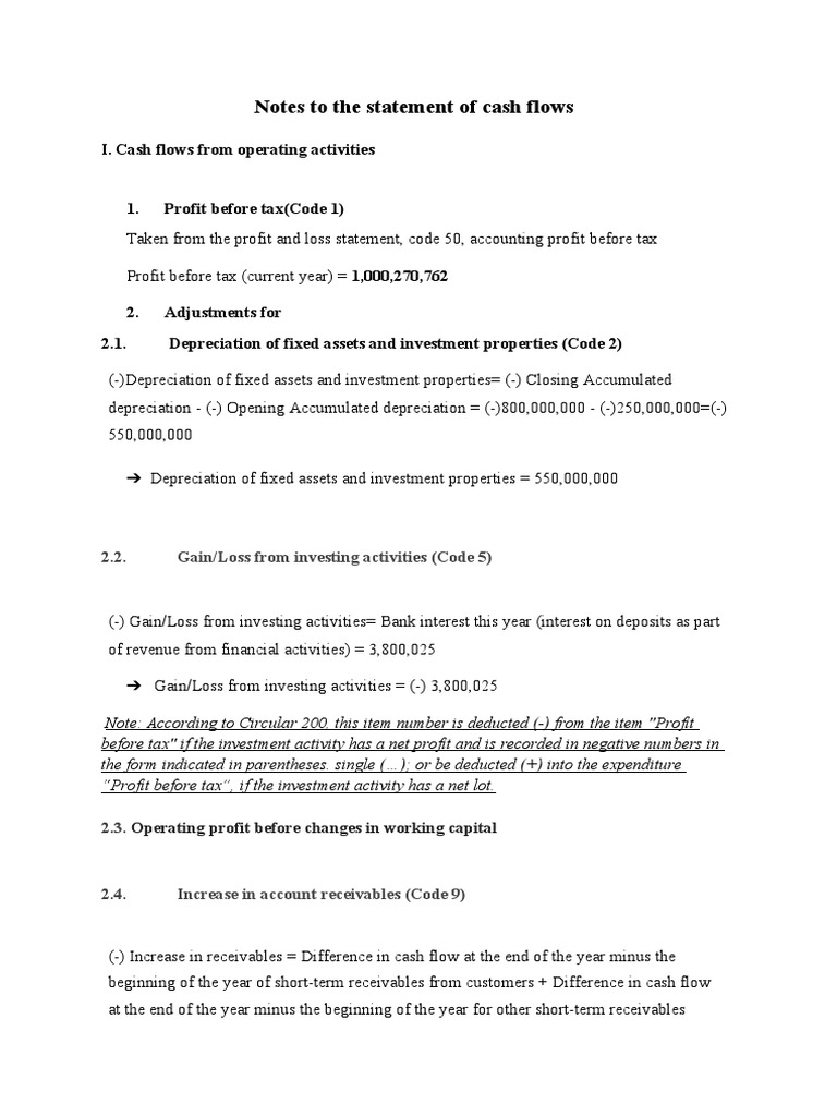 notes-to-the-statement-of-cash-flows-i-cash-flows-from-operating