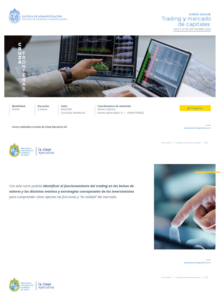 Brochure Curso Trading y Mercado de Capitales 2021 | PDF | Comerciante (Finanzas) | Mercado ...