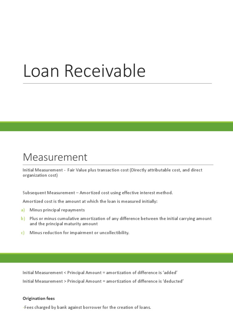 7 Loan Receivable | PDF | Loans | Present Value