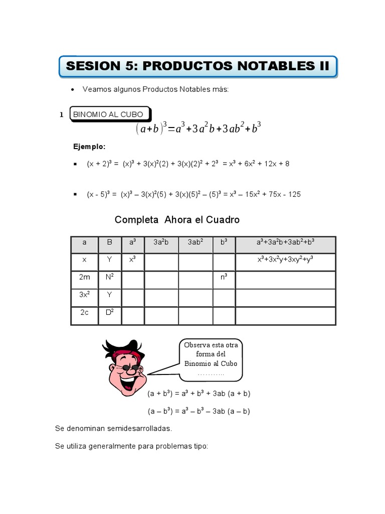Productos Notables y Ejemplos | PDF | Ajedrez