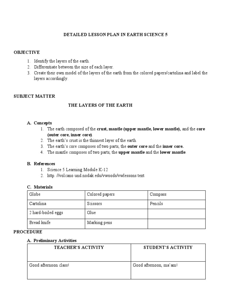 Science5 LayersOfTheEarth | PDF | Crust (Geology) | Planetary Core