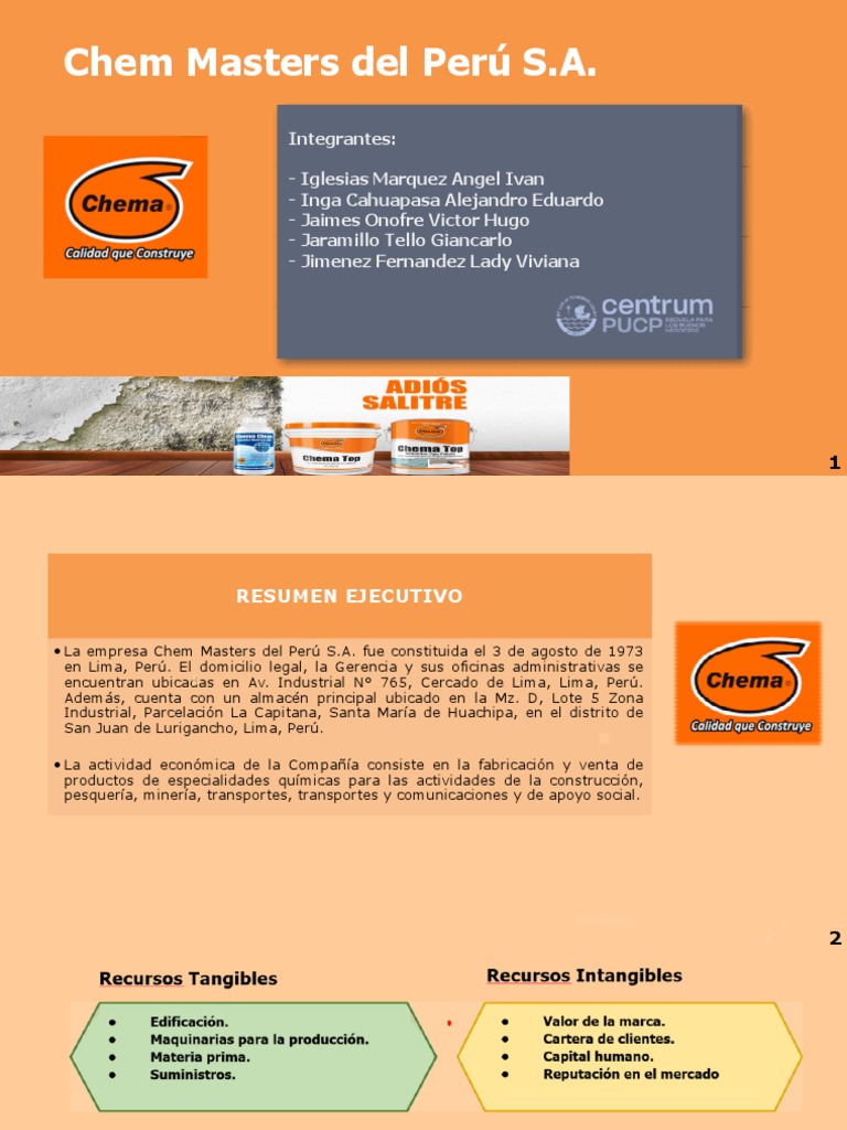 Chem Masters Del Perú S.A | PDF | Negocios
