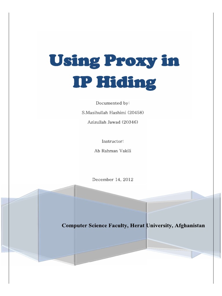 Proxy | PDF