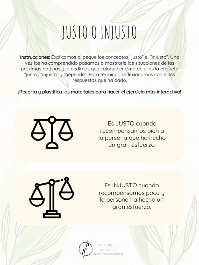 Justo Injusto | PDF