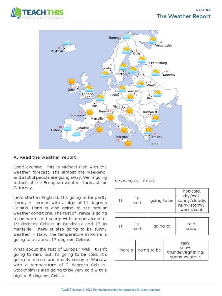 A. Read The Weather Report | PDF
