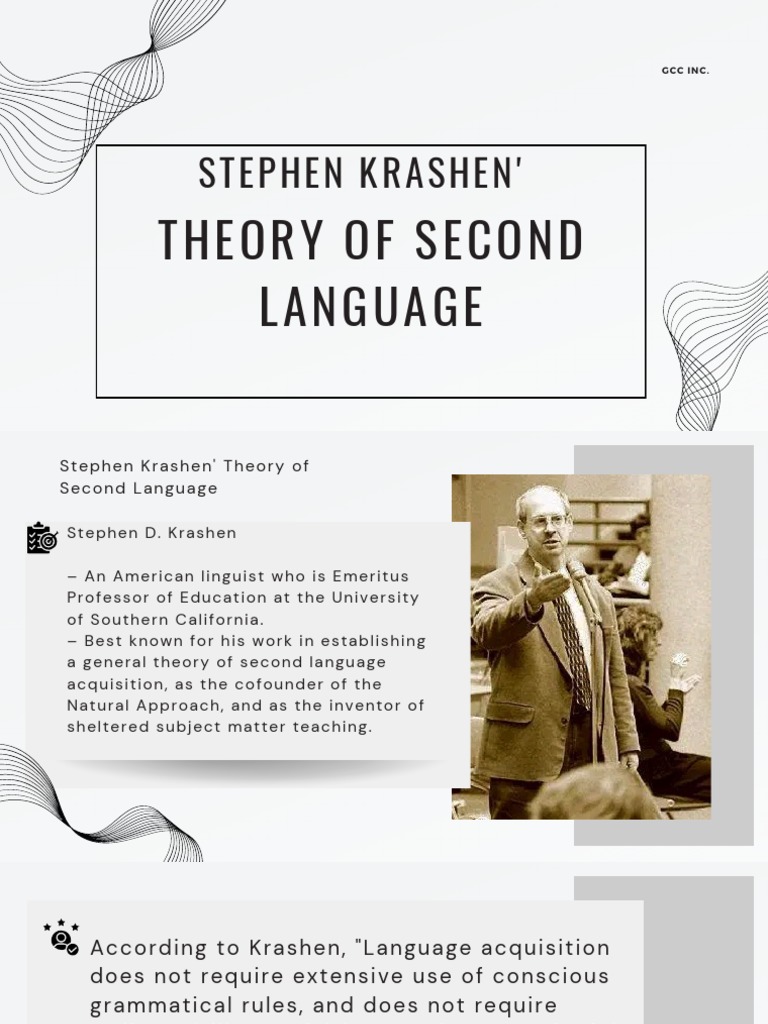 Stephen Krashen': Theory of Second Language | PDF