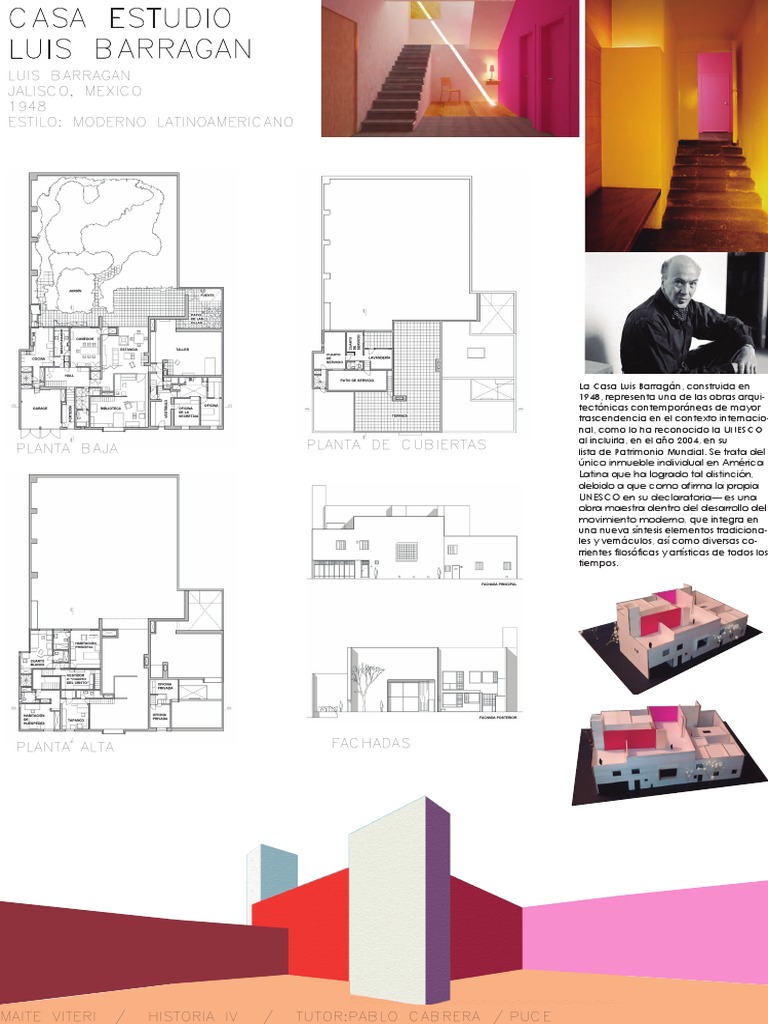 Casa Estudio Luis Barragan Lamina Historia | PDF