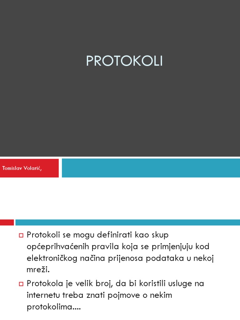 Protokoli | PDF
