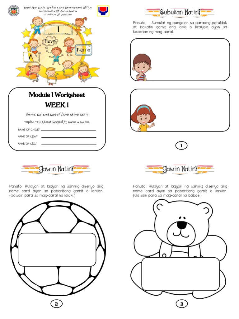 Week 1 I Have A Name | PDF