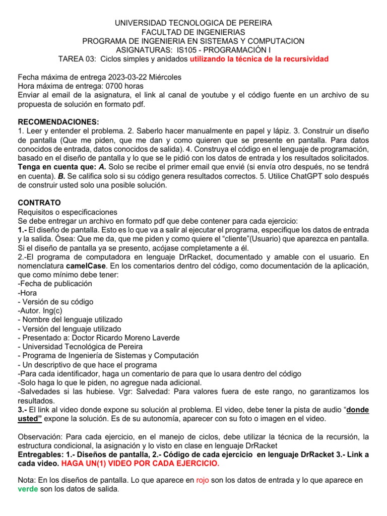 Tarea: Series Numéricas en DrRacket | PDF | Funciones trigonométricas ...