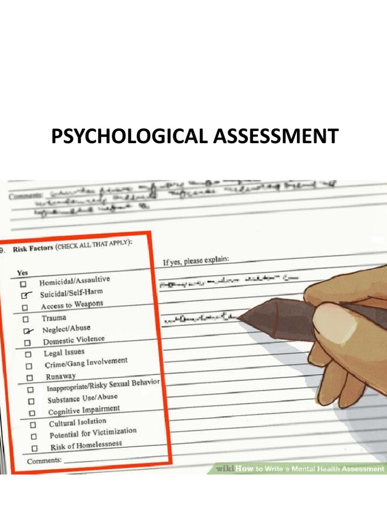 Psychological Assessment | PDF | Psychological Evaluation | Counseling ...