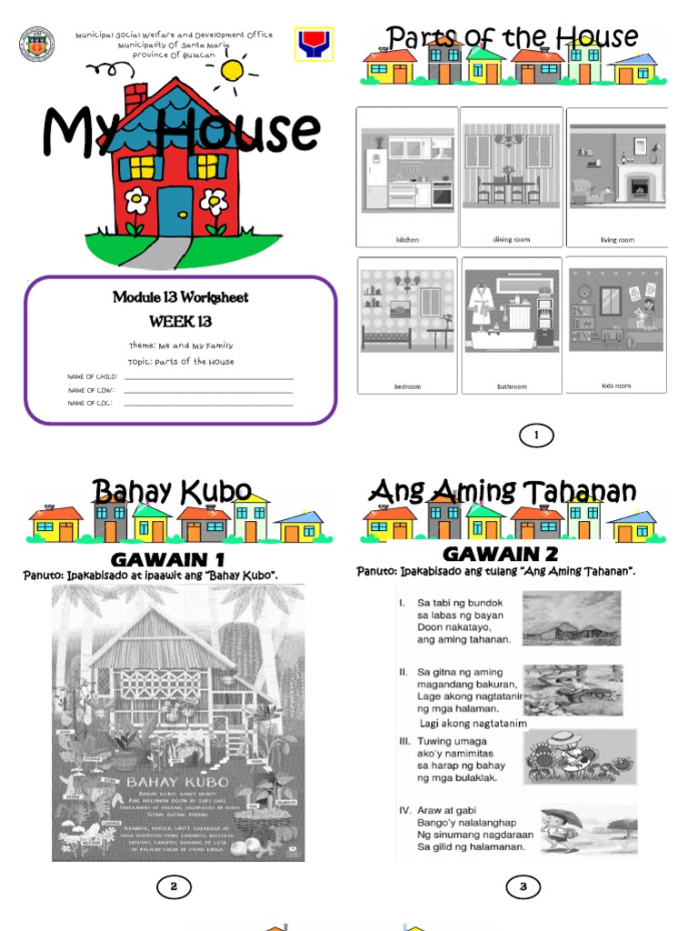 Week 13 Parts of The House | PDF