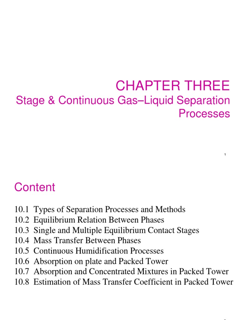 Chem3002-3-Stage and Continuous Gas Liquid Separation Processes | PDF | Humidity | Phase (Matter)