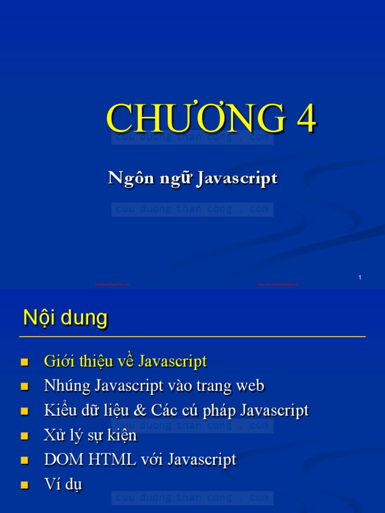 Lap-Trinh-Web - Mai-Xuan-Hung - Javascript - (Cuuduongthancong - Com) | PDF