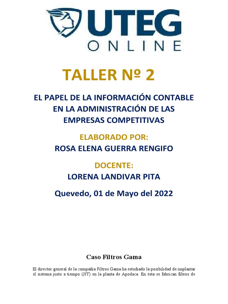 CASOMG Taller2 | PDF | Business
