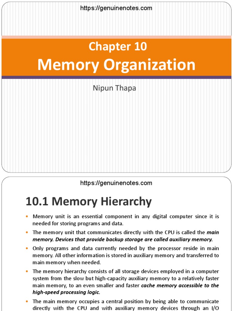 Understanding the Memory Hierarchy: An In-Depth Exploration of Main ...