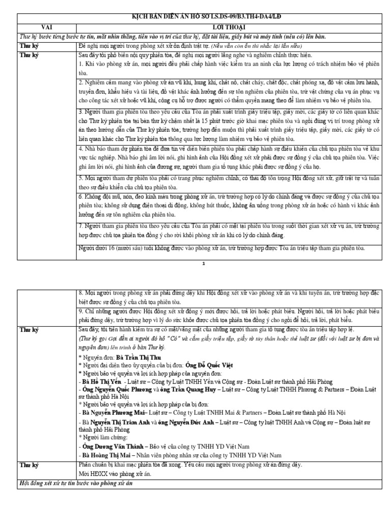 Kich Ban Dien An | PDF