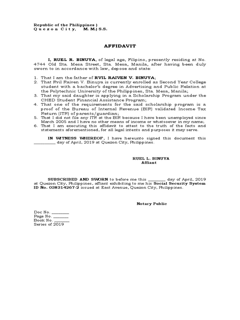 Affidavits | PDF | Affidavit | Justice