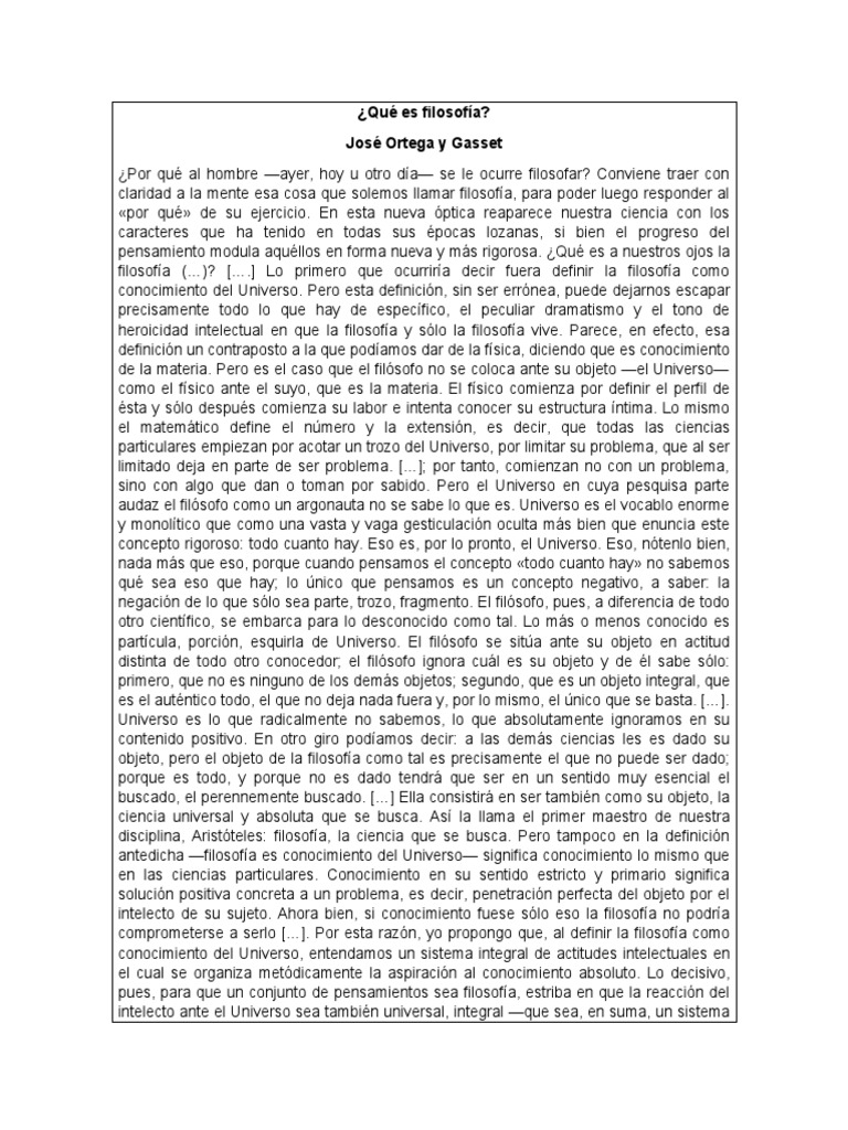 La filosofía como búsqueda del universo | PDF | Conocimiento | Universo