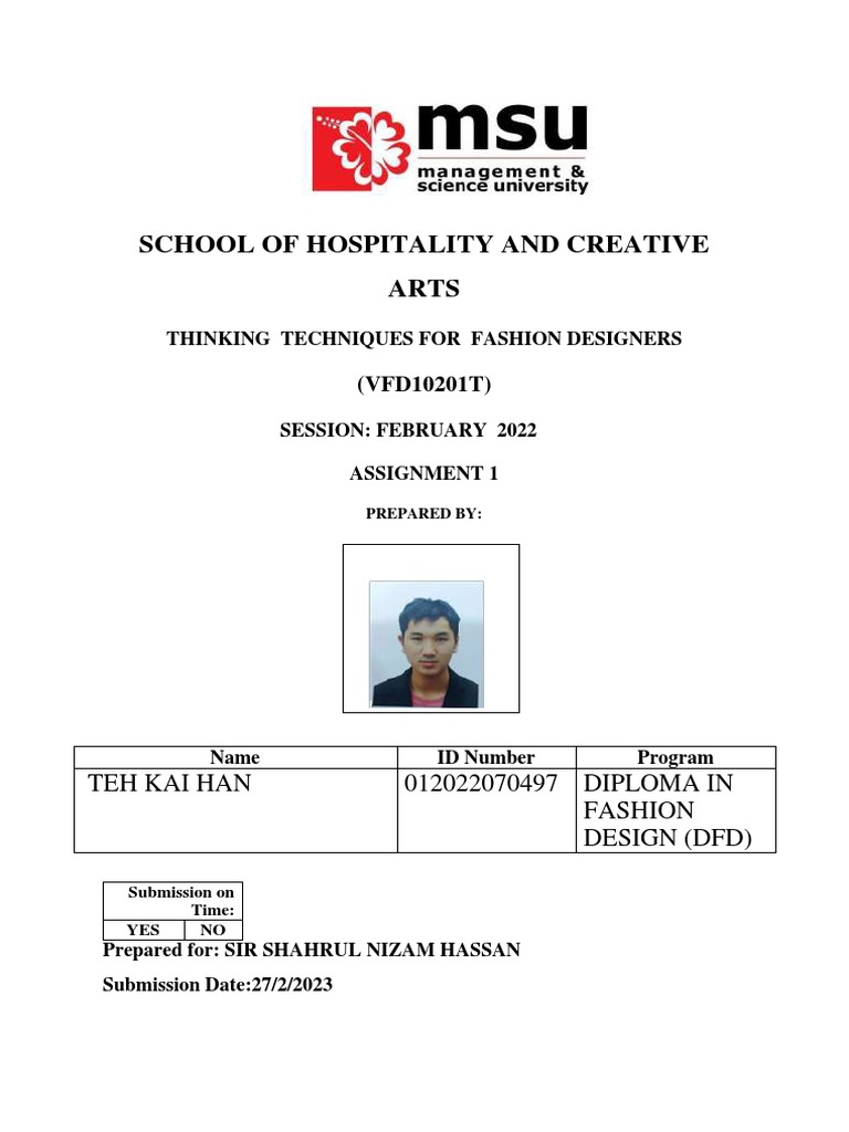 Thinking Technique for Fashion Designer research assignment Karl Lagerfeld | PDF