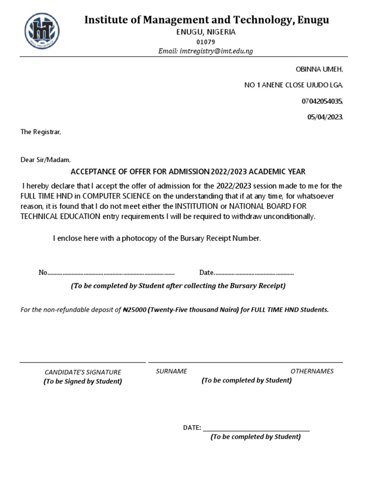 Acceptance Report | PDF | Business