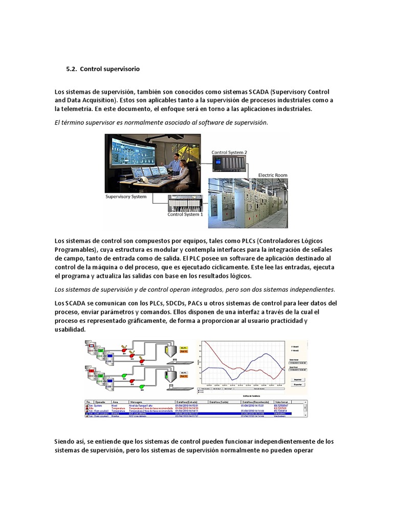 5-2 Control Supervisorio | Descargar gratis PDF | Scada | Tecnologías ...