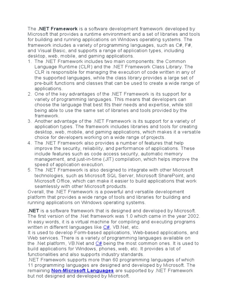 Non-Microsoft Languages | PDF | Component Object Model | Microsoft Windows