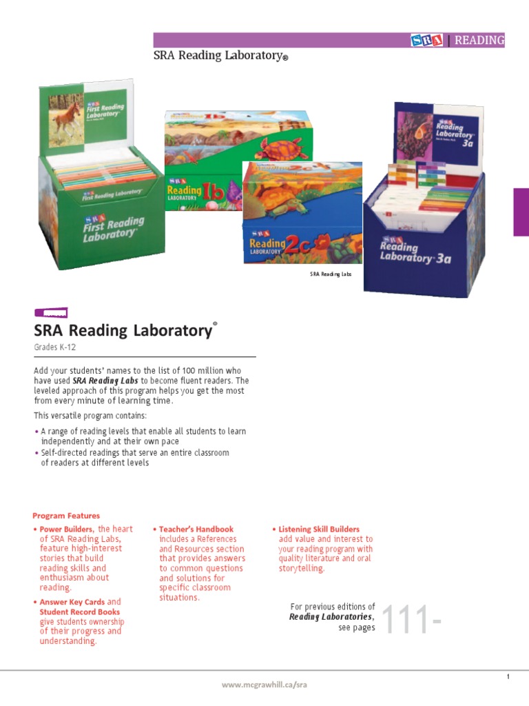 sra-reading-laboratory-grades-k-12 | PDF