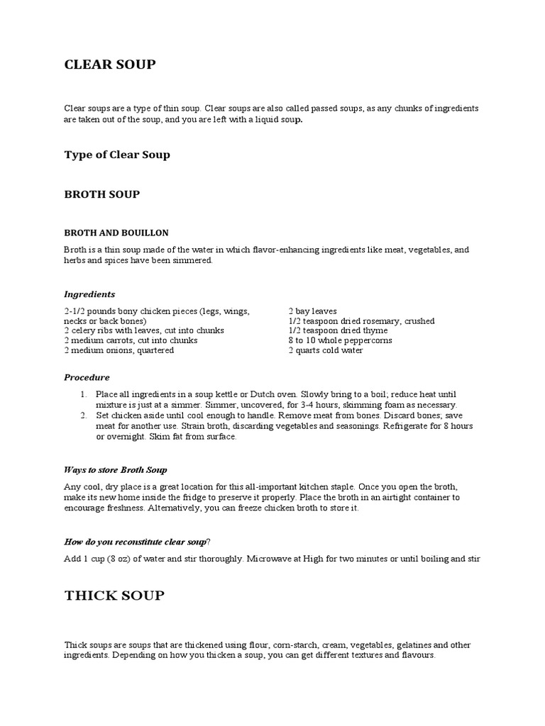 Soup | PDF | Soup | Potato