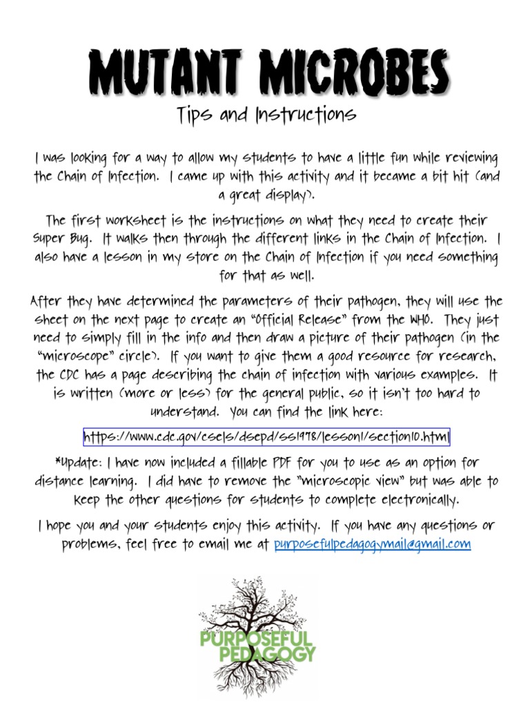 Mutant microbes guide | PDF | Pathogen | Infection